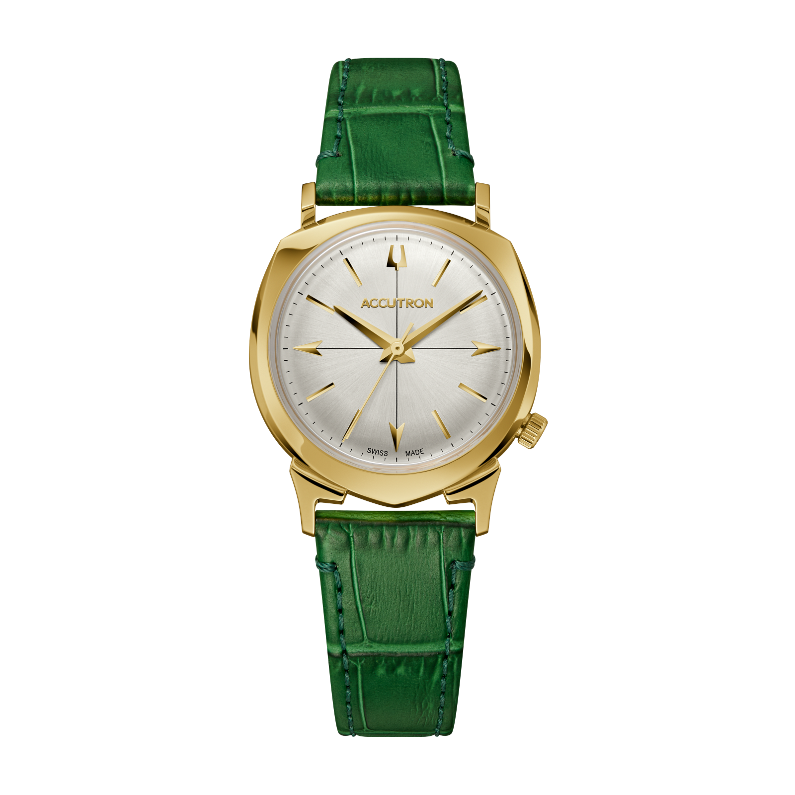 Accutron ACCU LDS YGP SILV GRN STR Watch - WACTL00055